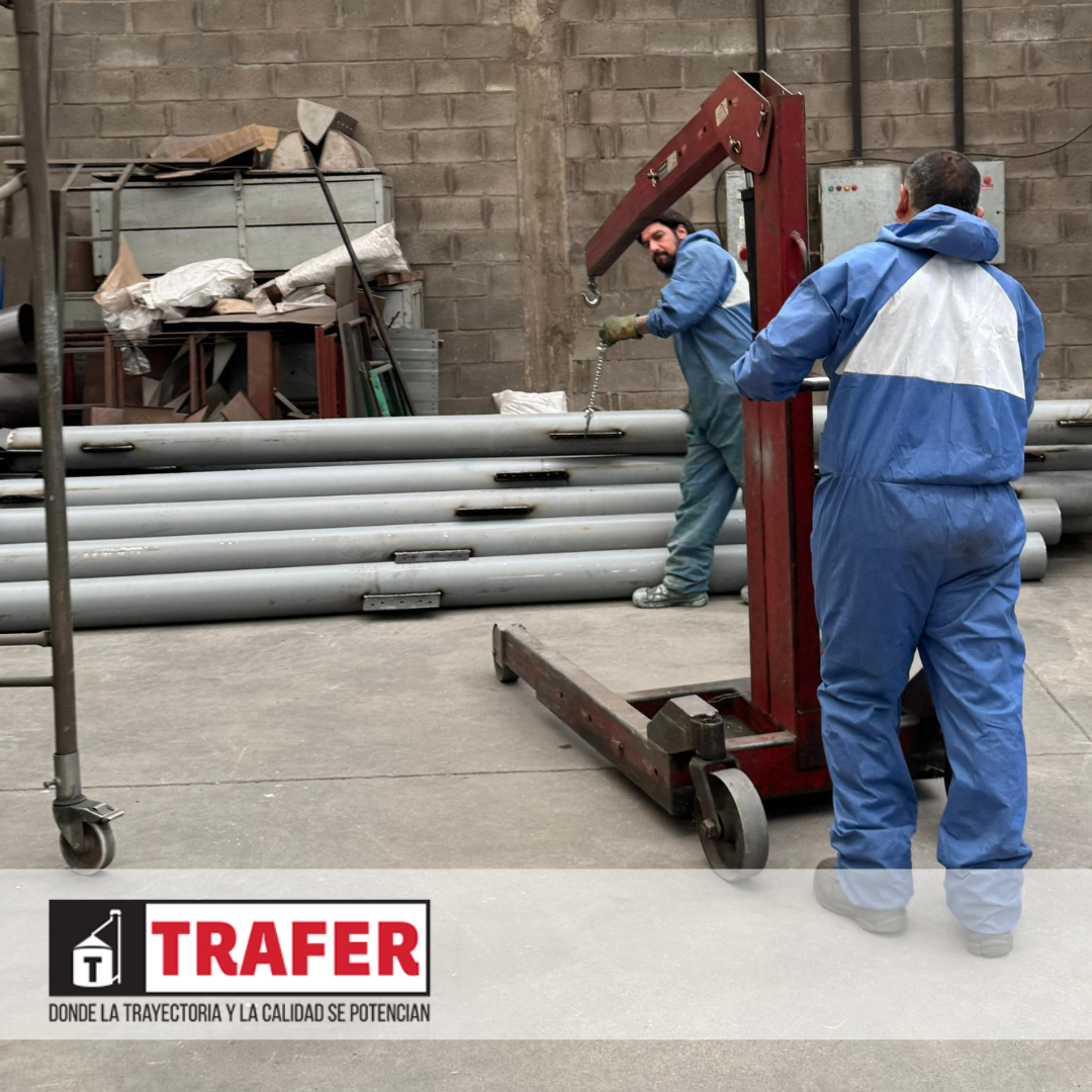 PROCESO DE GRANALLADO EN NUESTRA PLANTA DE PRODUCCIÓN. - Trafer