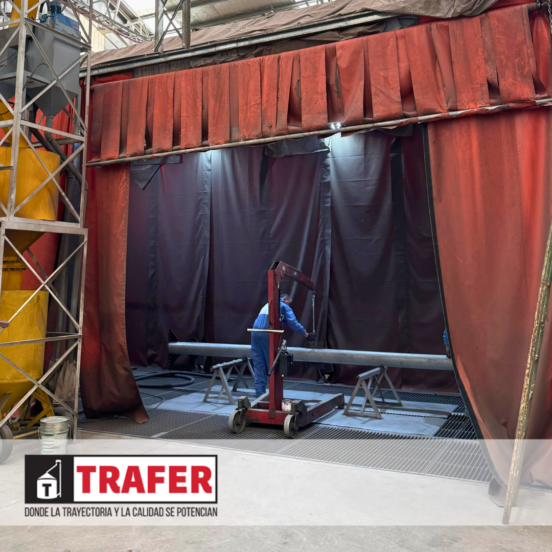 PROCESO DE GRANALLADO EN NUESTRA PLANTA DE PRODUCCIÓN. - Trafer